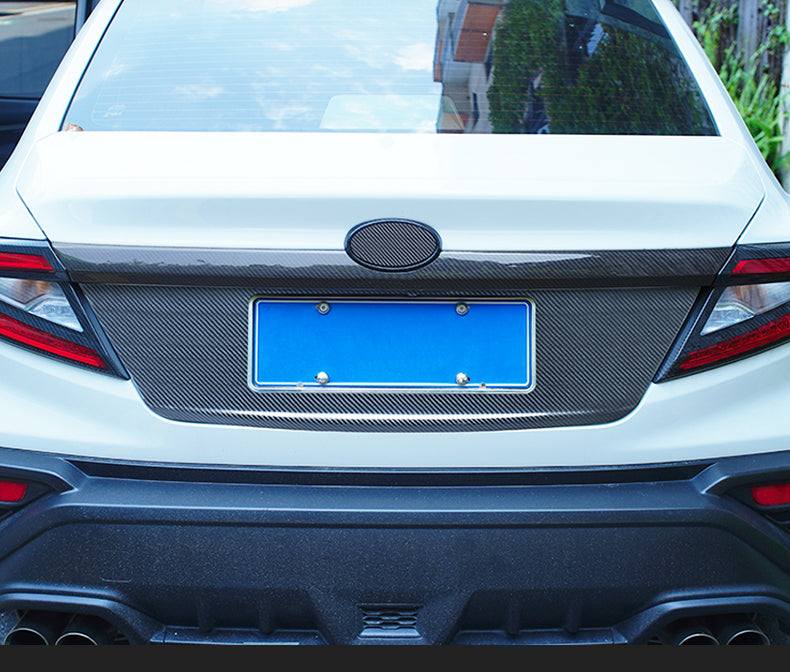 2022-25 Subaru WRX VB Trunk Carbon Fiber License Plate Backing Cover ...