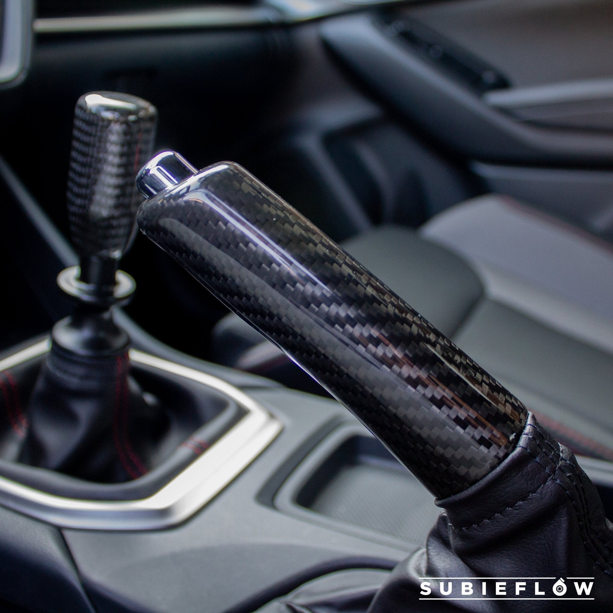 2008-2024 Subaru WRX/STi Black Carbon Fiber Ebrake Handle 2013-20 BRZ ...