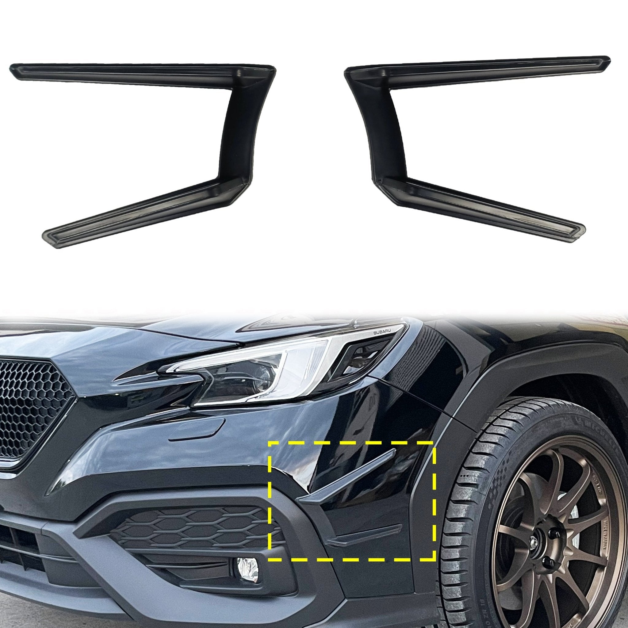 2022-23 WRX VB Front Side Bumper Vent Canards – SubieFlow