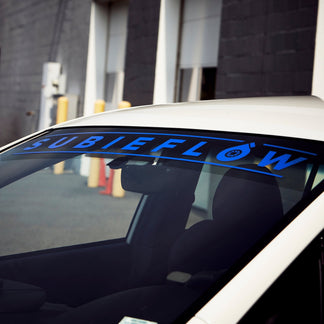 SubieFlow Windshield Banners
