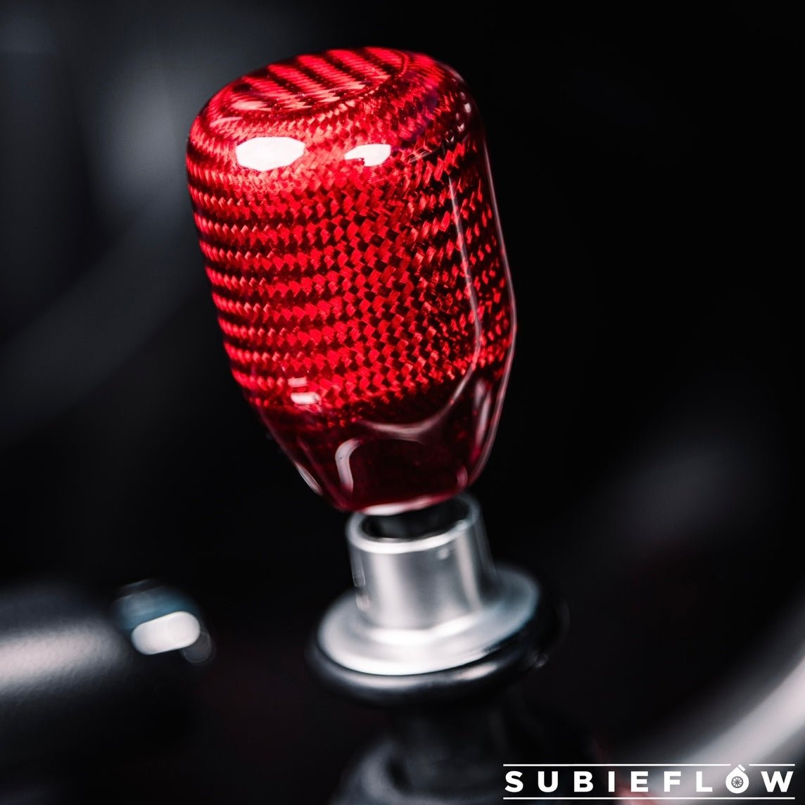 V2 Red Carbon Fiber Shift Knob – SubieFlow